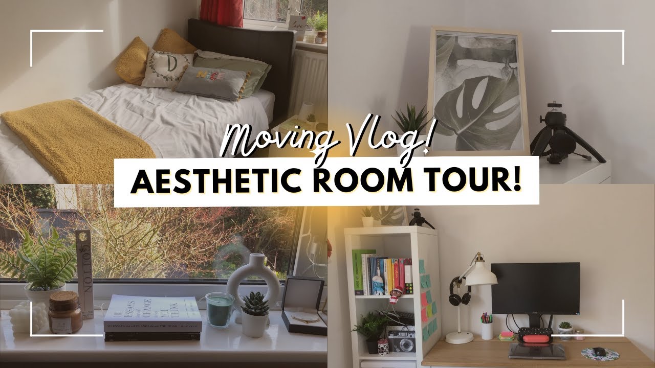*ROOM TOUR* 2023 Clean Girl Aesthetic! | Uni Student London 🇬🇧 | Moving ...
