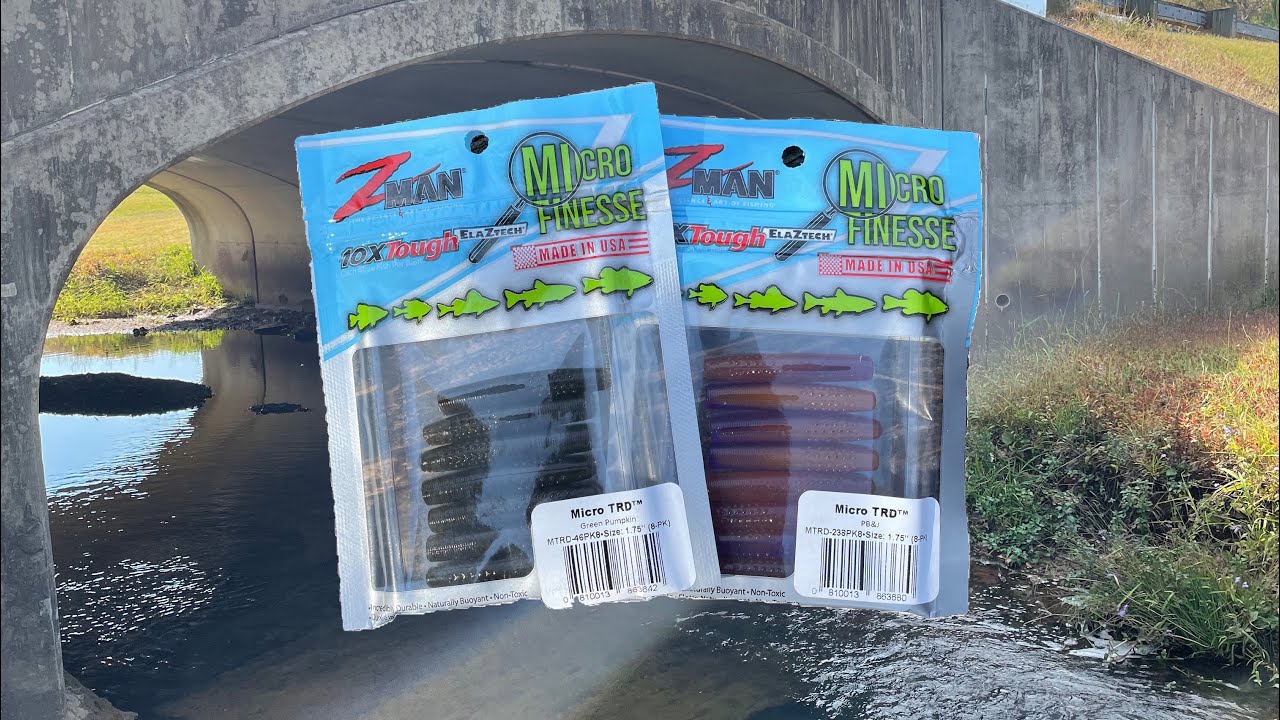 Catching Redeye Bass on Zman Micro Ned Rigs - YouTube