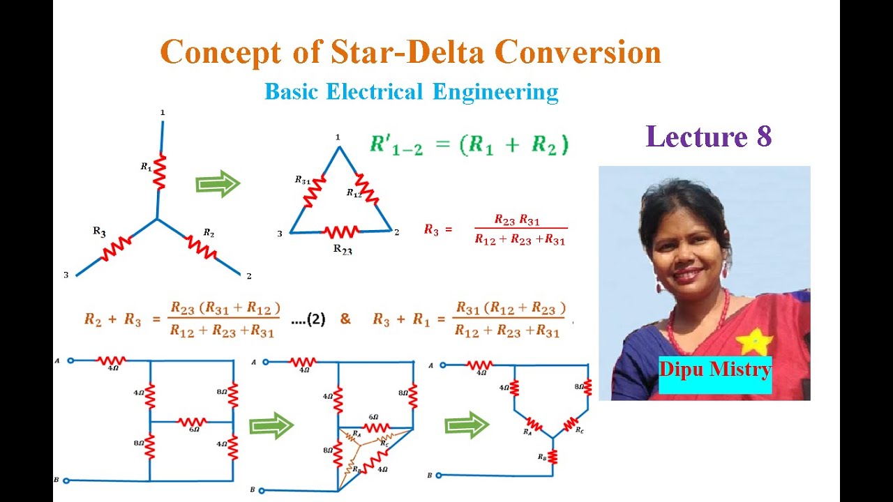 Concept of Star Delta Conversion ǀ Basic Electrical Lecture 8 - YouTube
