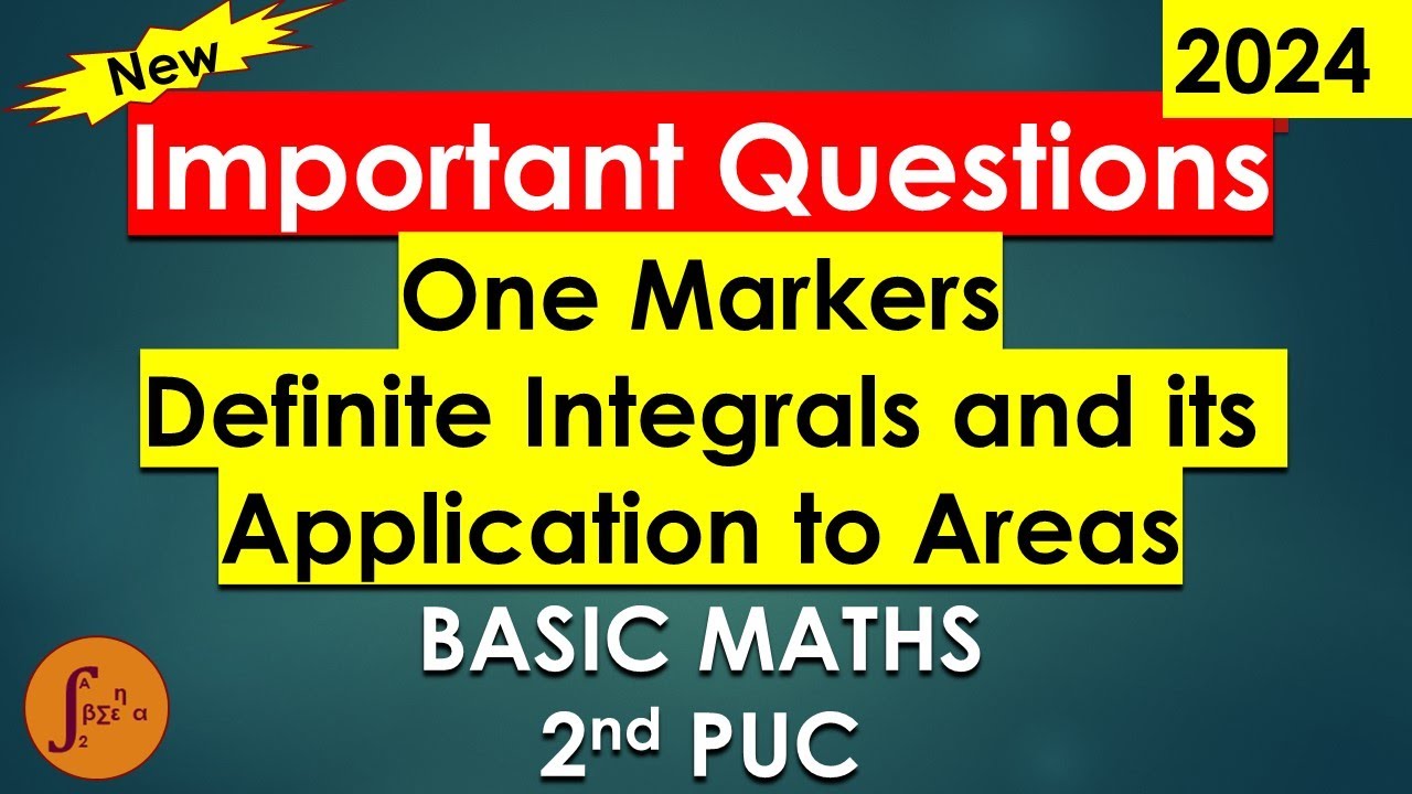 2nd PUC Basic Maths L Important Questions Definite Integrals And 2nd-puc-basic-maths-l-important-questions-definite-integrals-and