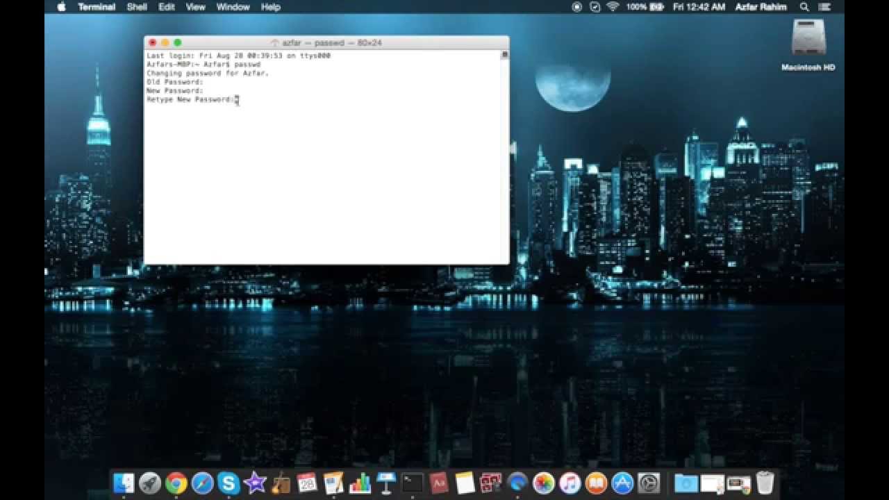 How To Reset Password With Terminal YouTube How To Reset Password With Terminal YouTube