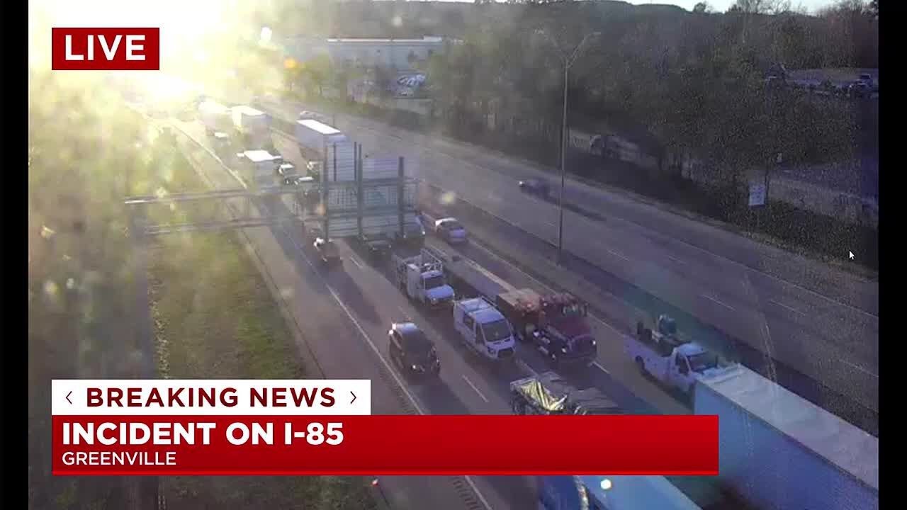 First Alert Traffic: Incident causes delays on I-85N in Greenville Co ...