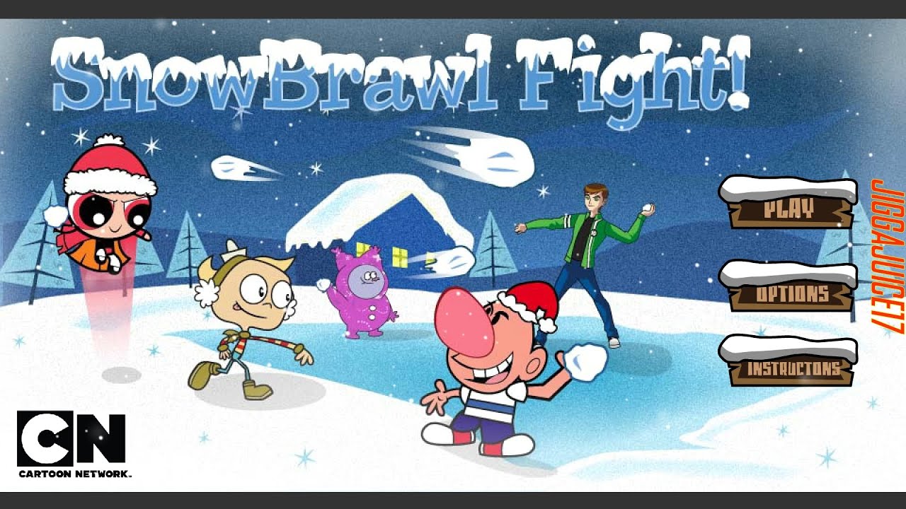 Cartoon Network - Snowbrawl Fight! Flash Game (No Commentary) - YouTube
