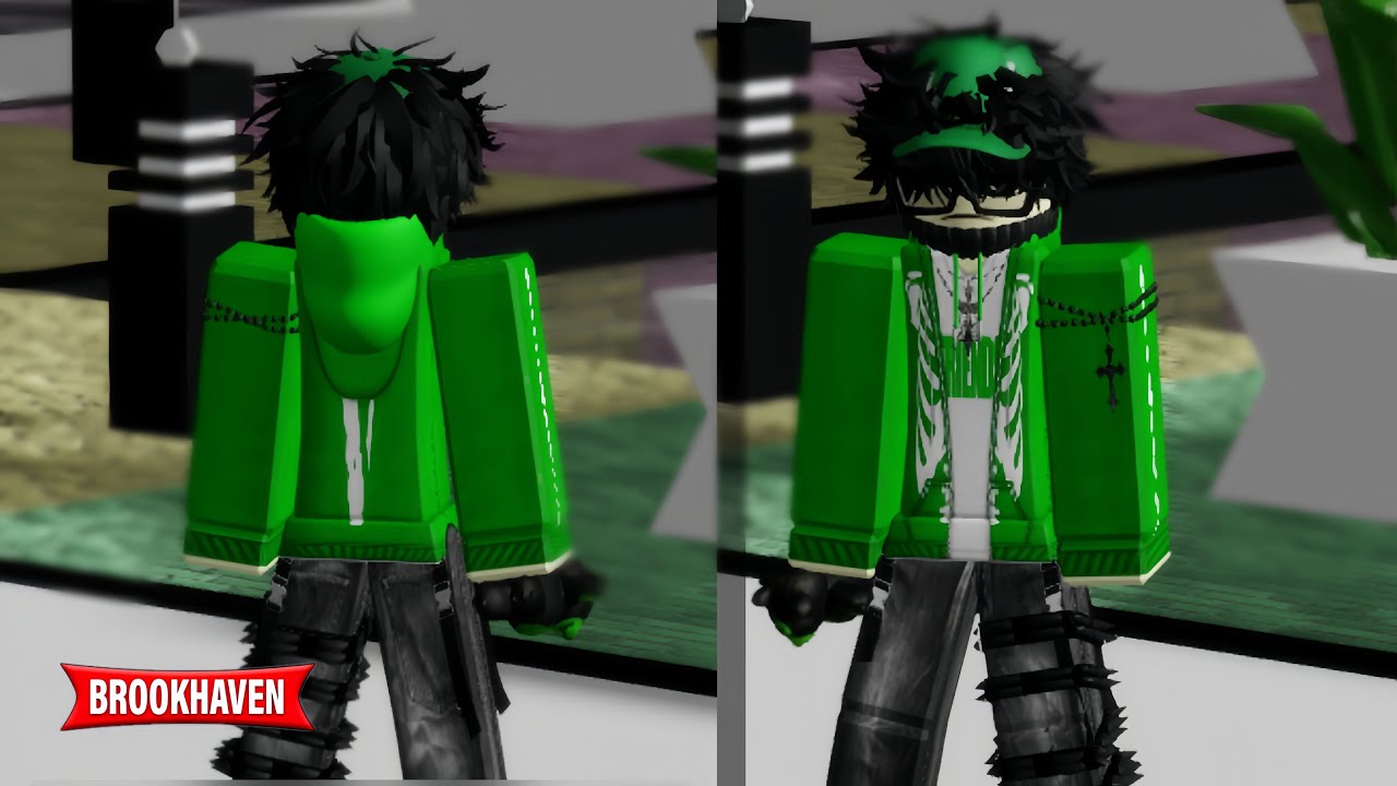 Brookhaven cool Green Outfit Simple for Boy Outfit Brookhaven simpel ...