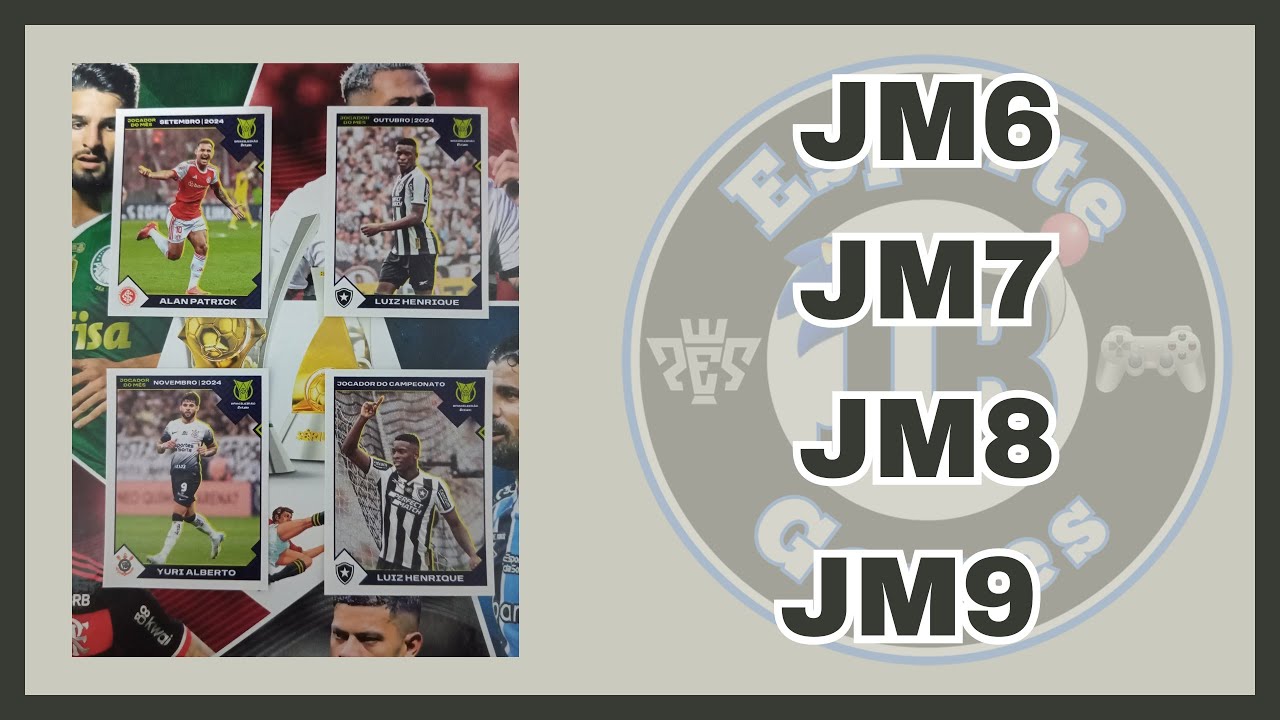 FIGURINHAS JM6, JM7, JM8 E JM9: ÁLBUM BRASILEIRÃO 2024 - YouTube