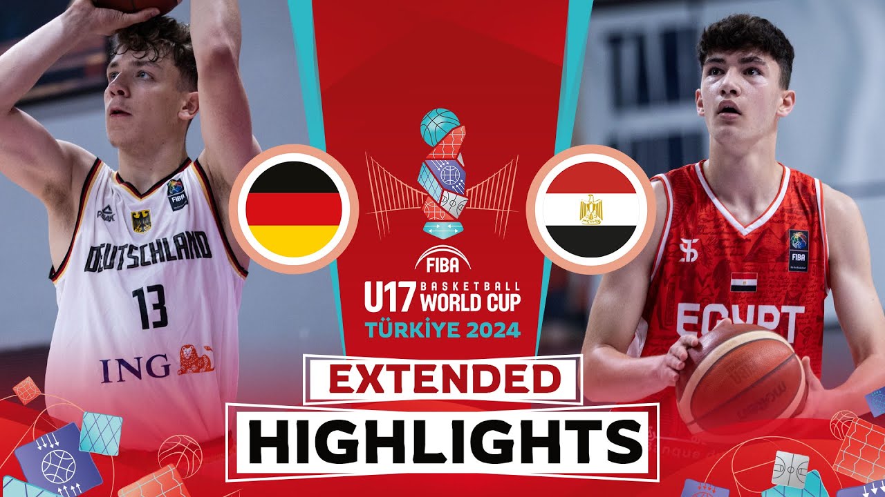 Germany 🇵🇷 vs Egypt 🇱🇹 | Extended Highlights | FIBA U17 Basketball ...