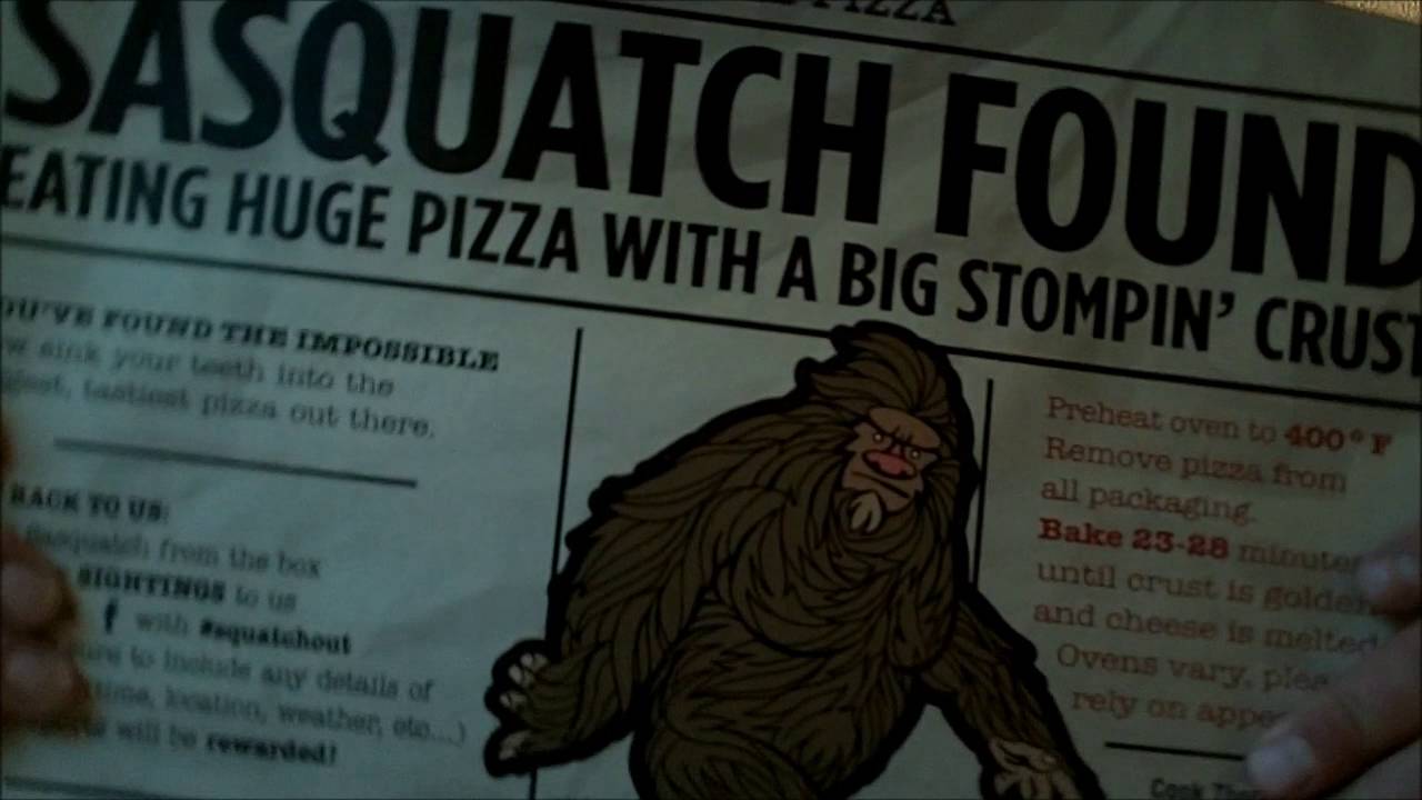 SASQUATCH PIZZA - PRODUCT REVIEW MOUNTAINOUS STYLE - YouTube