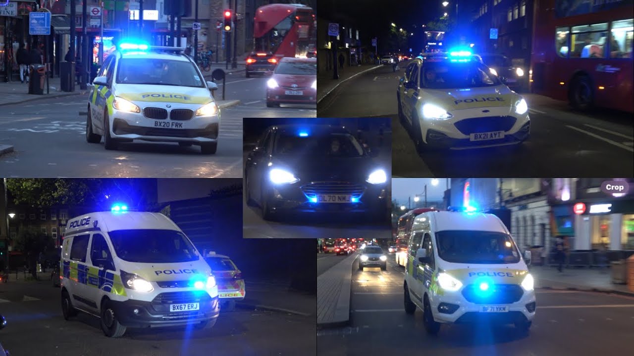 [BRIXTON] Police vehicles responding and driving in Brixton London ...