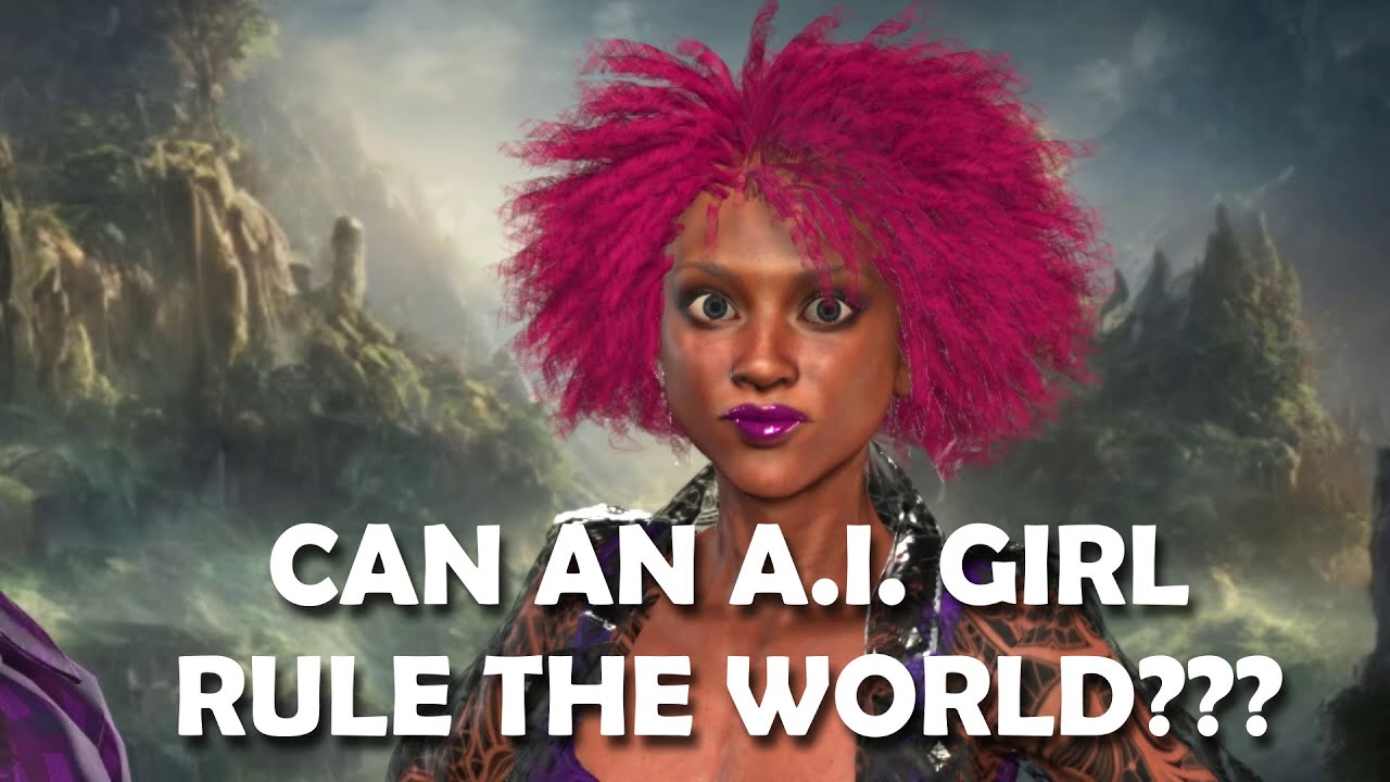 Can an A.I. girl rule the world? Chat AI creating generative Art with ...