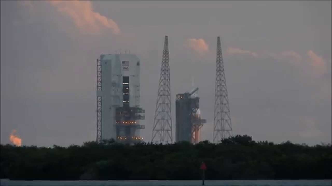 NASA Causeway Press Site View Of Delta IV Heavy Orion EFT-1 Launch ...