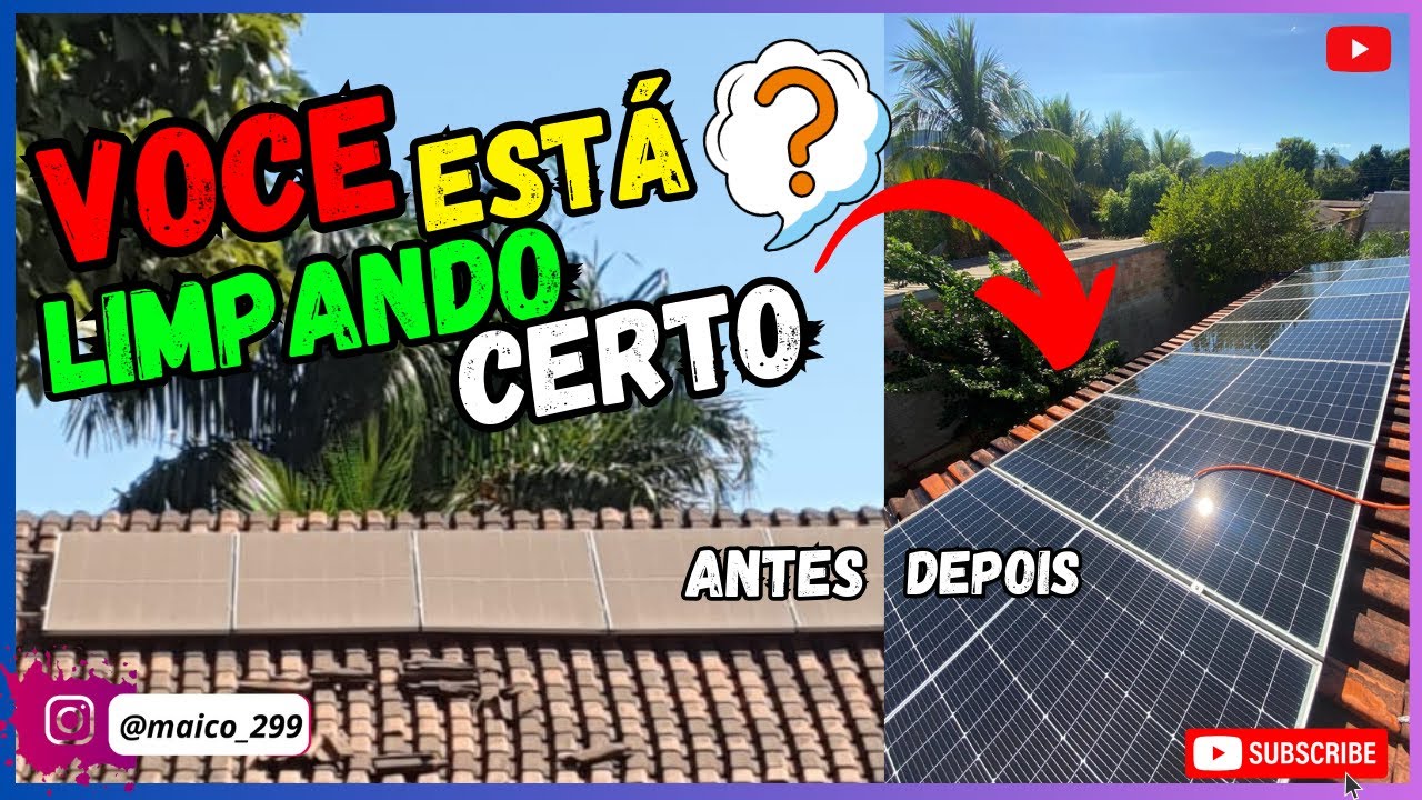 Como Limpar Suas Placas Solar - YouTube