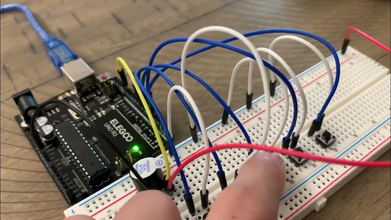 Little piano (button buzzer) made from Arduino - YouTube