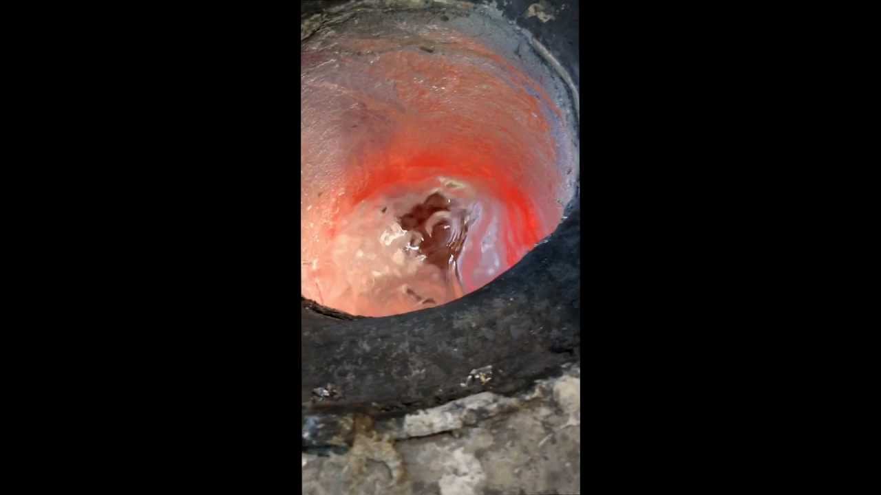 johnson brass foundry aluminum in furnace - YouTube