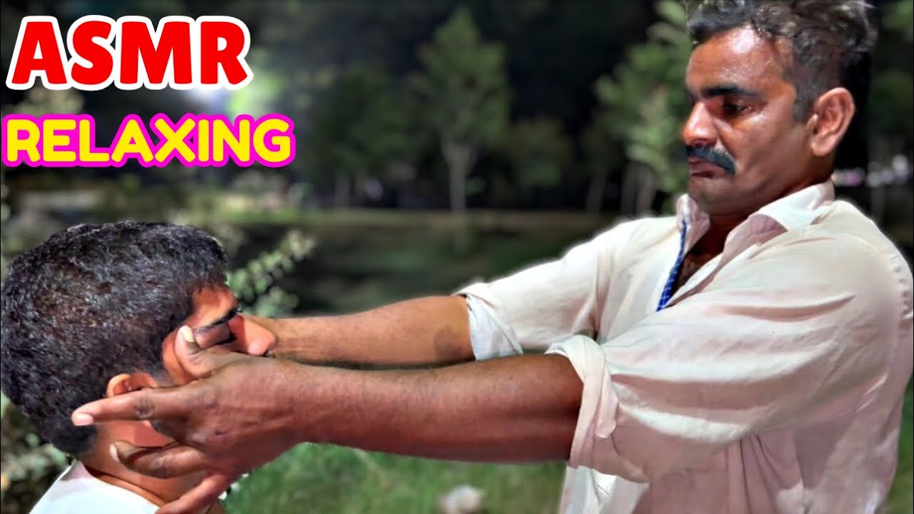 ASMR RELAXING HEAD & BACK MASSAGE || ASMR INSOMNIA SLEEP MASSAGE ...