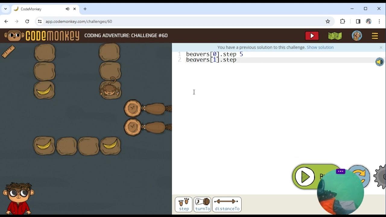 CodeMonkey Coding Adventure Part 1 Fundamentals Challenge # 59 - 60 - YouTube