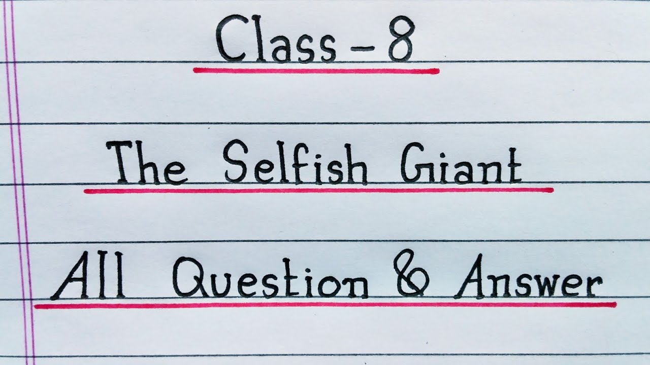 The Selfish Giant Question And Answers Supplimentary Reader In the-selfish-giant-question-and-answers-supplimentary-reader-in