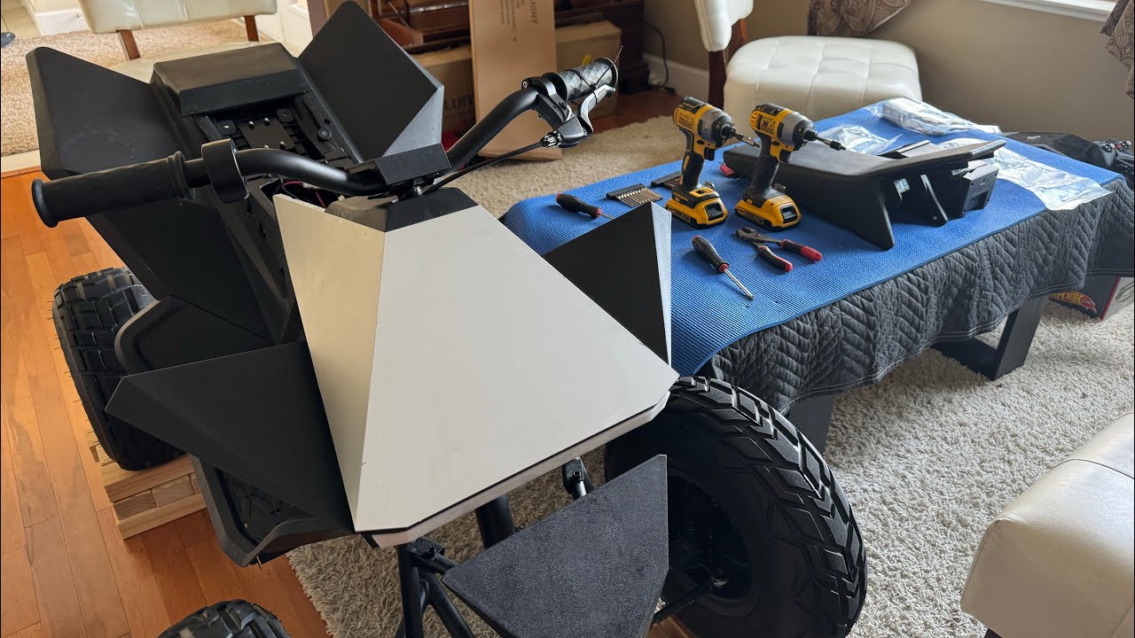 Upgrading the Tesla cyberquad for kids motor controller - YouTube