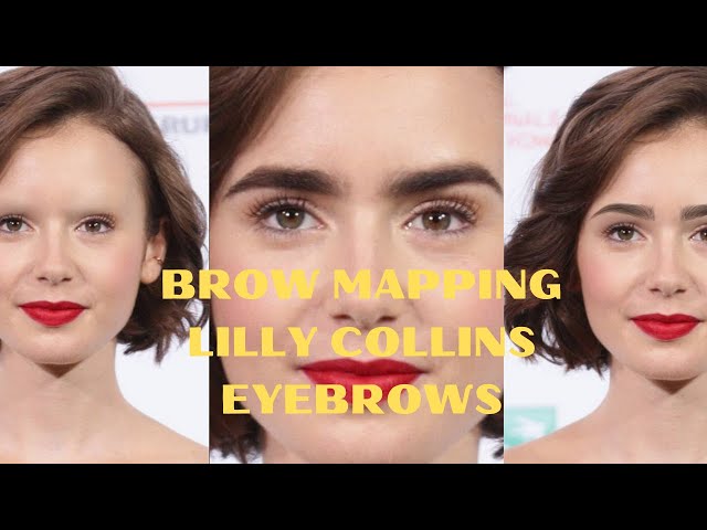 Lily Collins Eyebrows Before And After