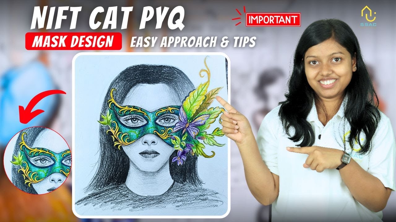 Step-by-Step Mask Design | NIFT CAT Question Practice - YouTube