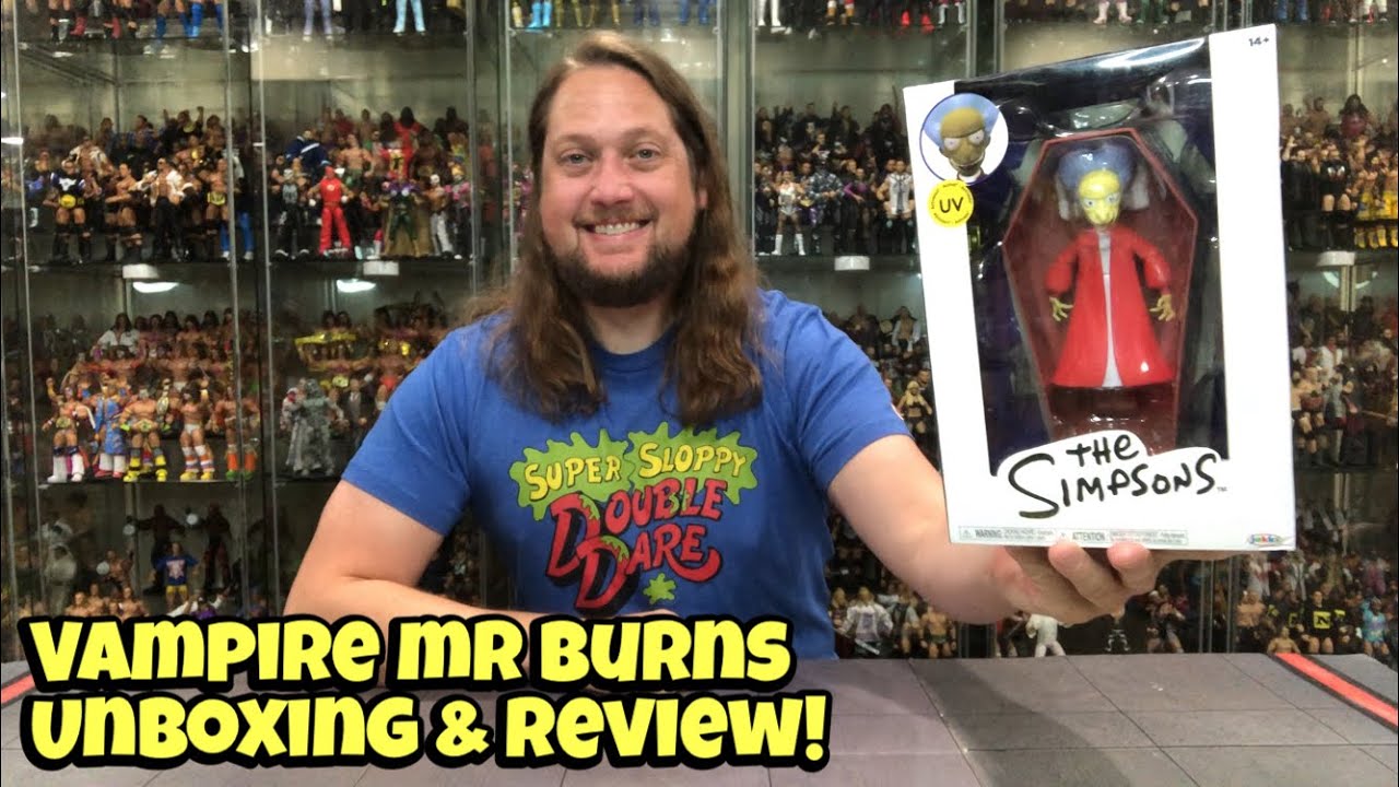 Vampire Mr. Burns Jakks The Simpsons Unboxing & Review! - YouTube