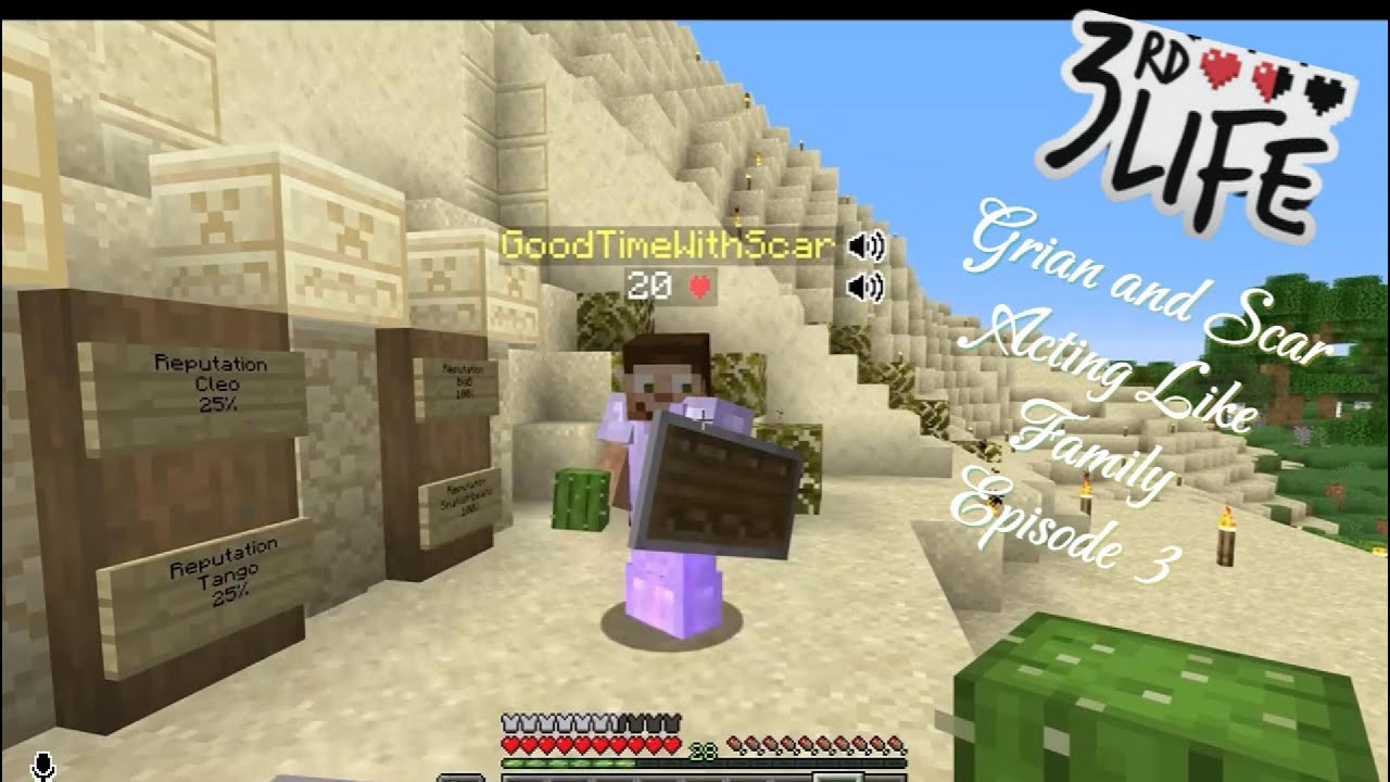3rd Life - Grian and GoodTimesWithScar Acting Like Family Episode 3 ...