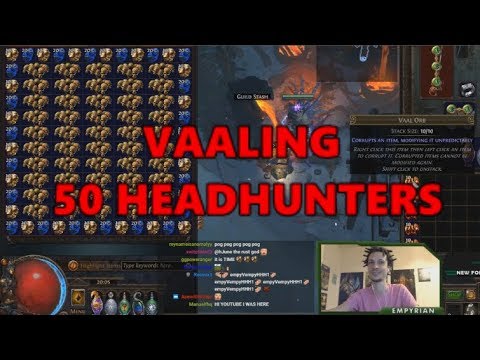 [PoE] Stream Highlights #303 - Vaaling 50 Headhunters - YouTube