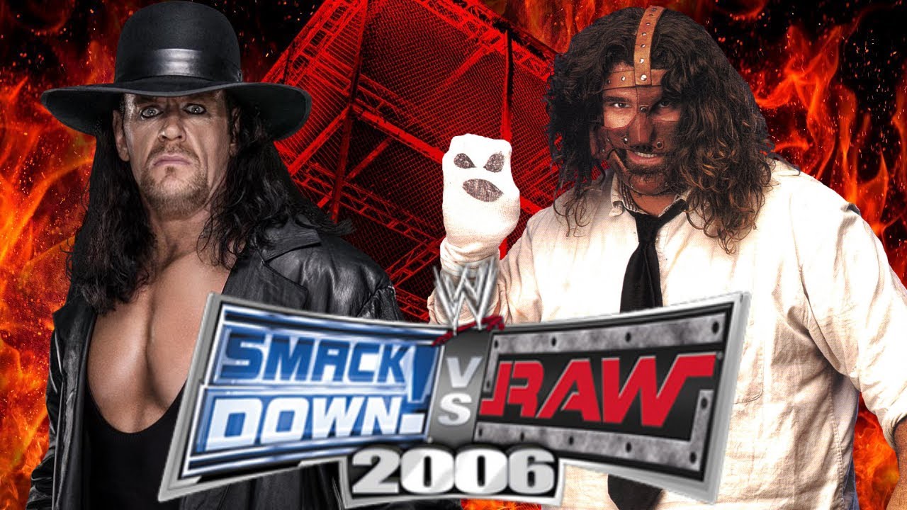 The Undertaker vs. Mankind - Hell in a Cell - WWE SmackDown! vs. Raw ...