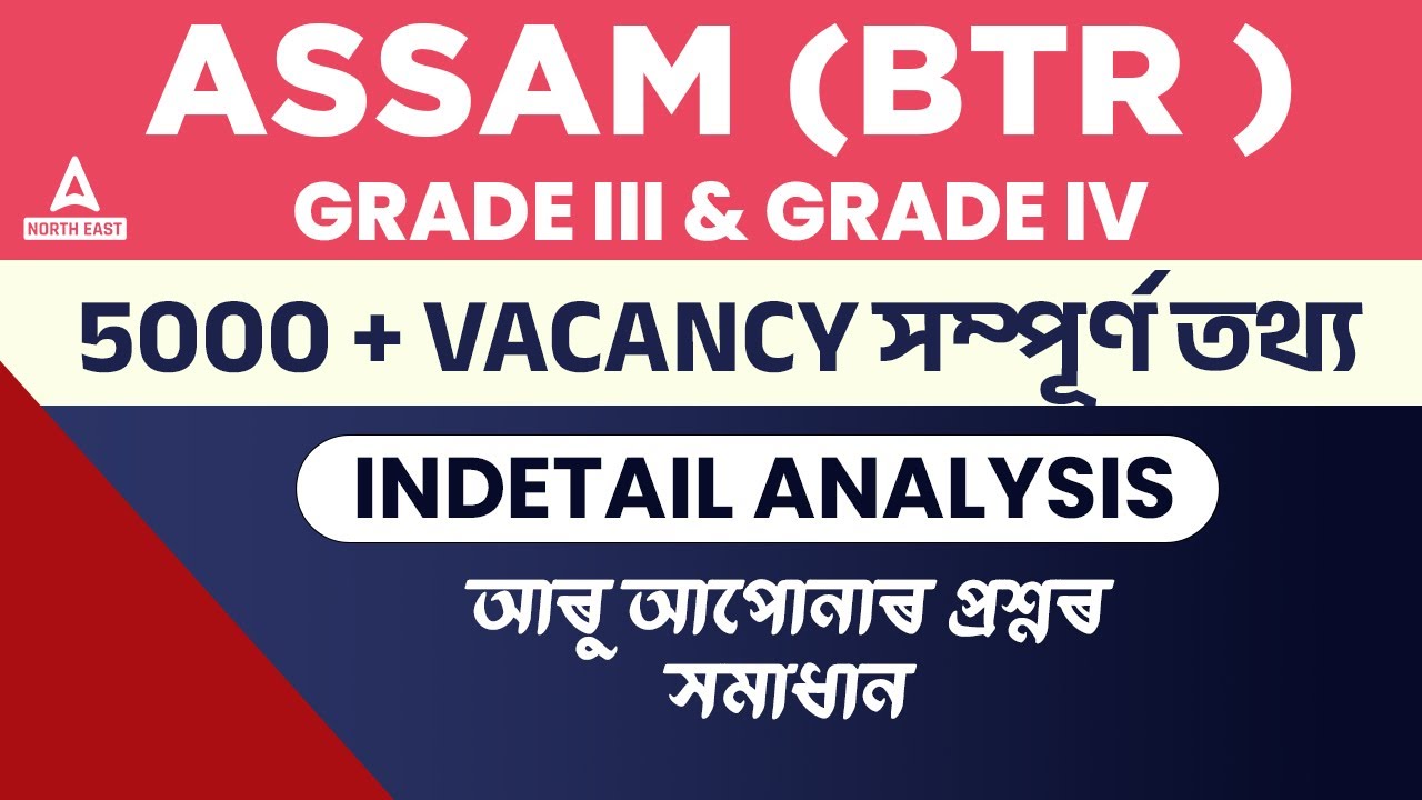 BTR Recruitment 2023 | Assam ( BTR ) Grade III & Grade IV Vacancy ...