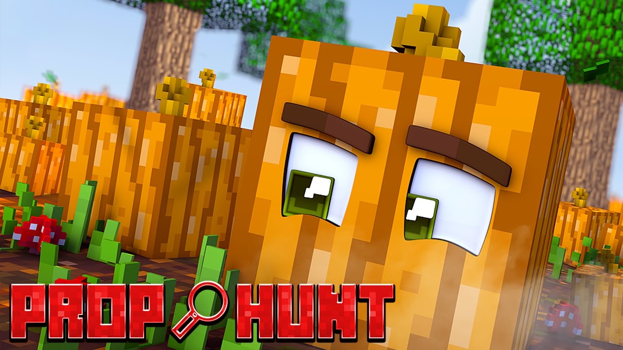 HAUNTED PUMPKIN! Halloween Prop Hunt #2 (Minecraft Minigame) - YouTube