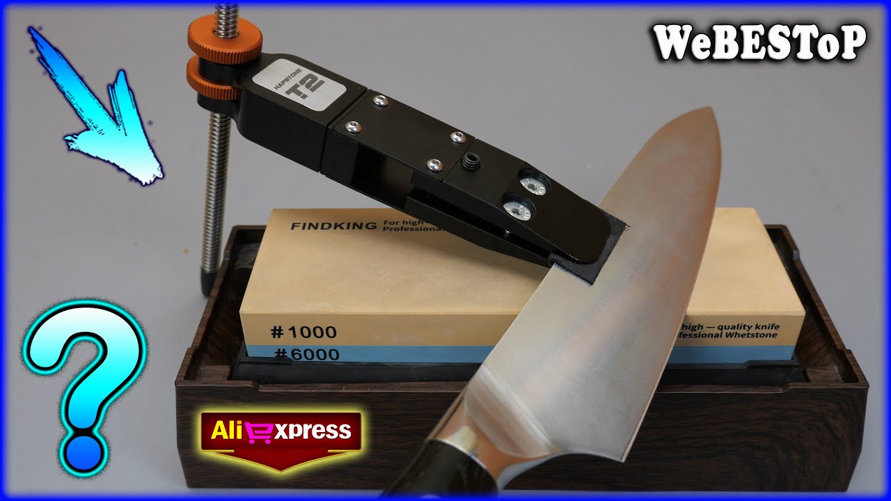 Возможно лучшая заточка ножей на водном камне с Алиэкспресс 📌 Точилка Hapstone T2 - YouTube