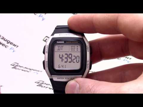 Часы Casio Illuminator W-96H-1A [W-96H-1AVEF] - Видео обзор и инструкция от от PresidentWatches.Ru