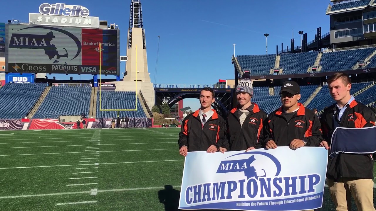 Middleboro High School football at Gillette Stadium - YouTube