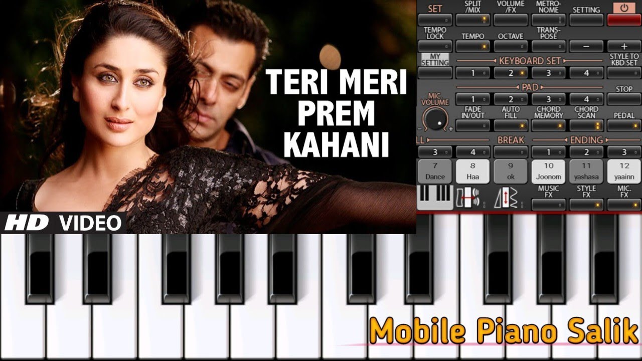 Teri Meri Prem Kahani Piano Tutorial | ORG 2023 | Mobile Piano - YouTube