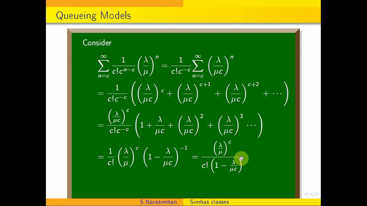 Mmcinfinity Multiple Server Infinite Capacity Queueing Models