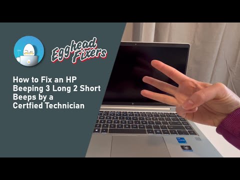 How to Fix an HP Beeping 3 Long 2 Short Beeps by a Certfied Technician - Beep Code 3 2 - YouTube
