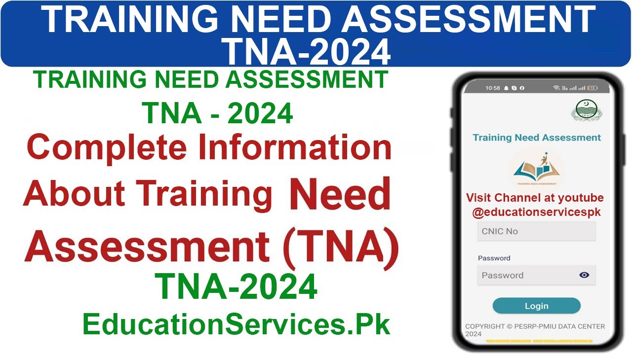 TNA 2024 Test Training Need Assessment for All Govt Teachers PSTs, ESTs ...