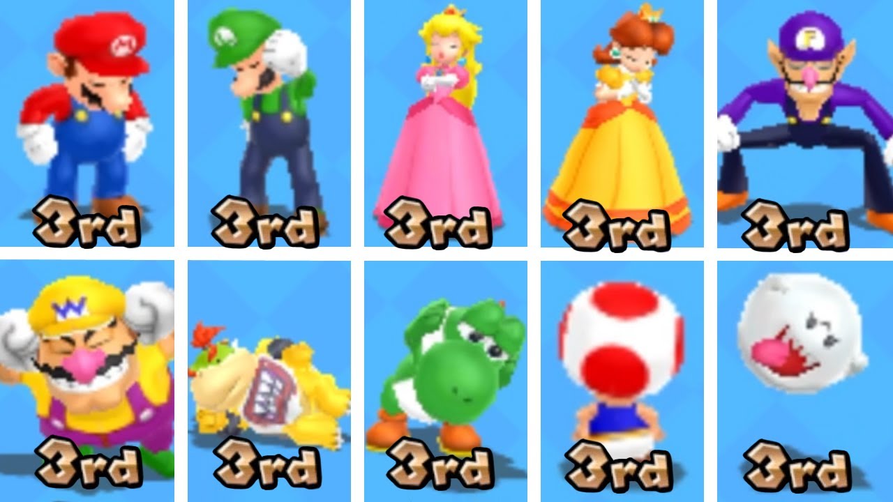 Mario Party: Island Tour - All Characters (3rd Place) - YouTube