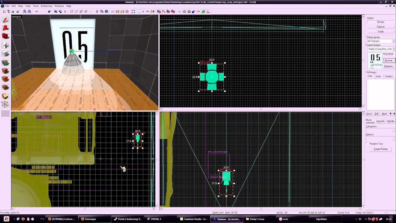 Portal 2 - TestChamber Custom Sign Tutorial (No scripting) - YouTube