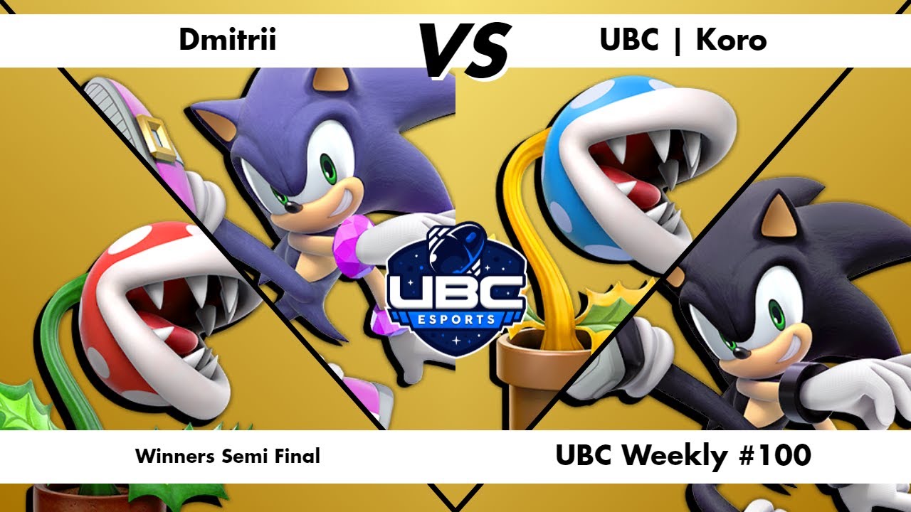 UBC Weekly #100 - Winners Semi - Dmitrii (Sonic, Piranha Plant) Vs UBC ...