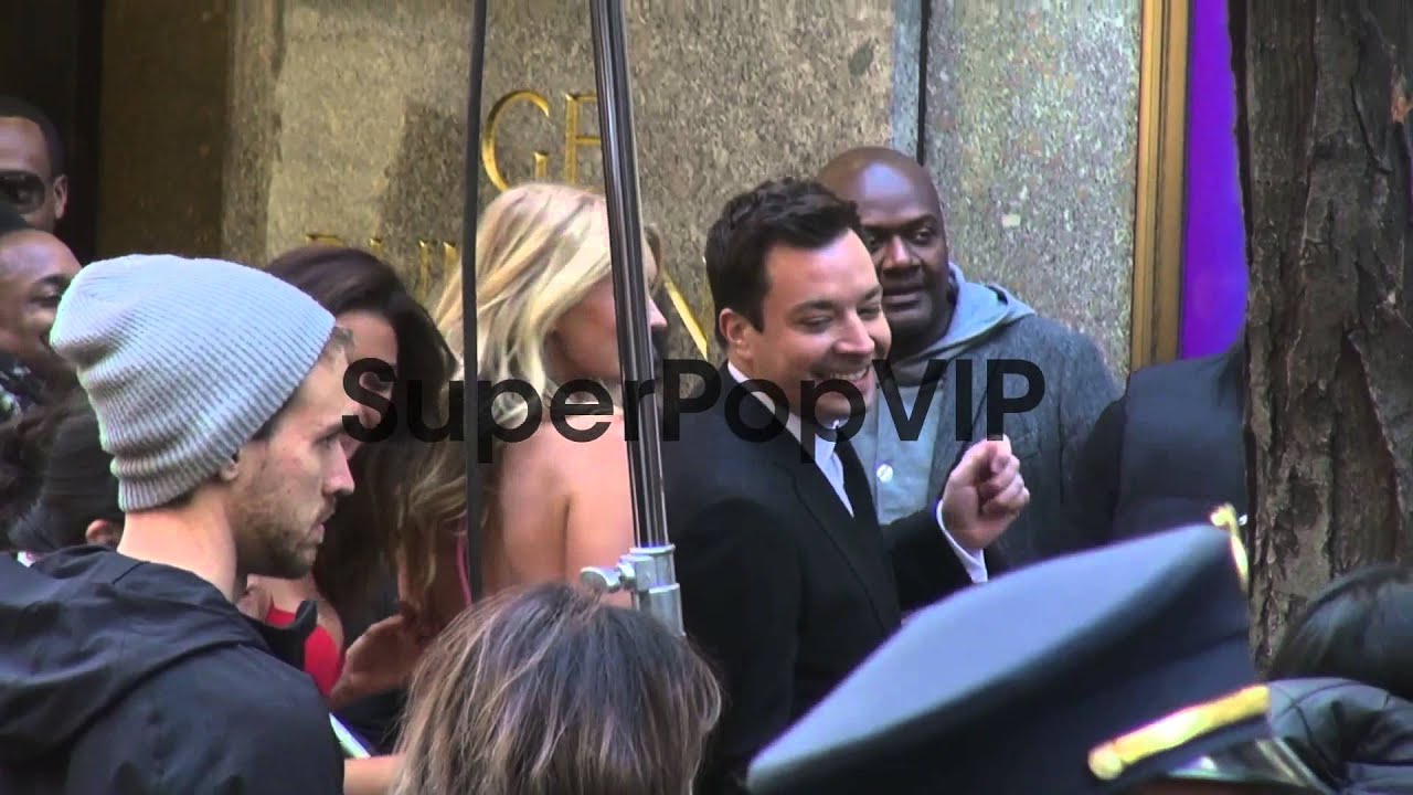 Jimmy Fallon on a photo shoot at NBC Studios at Celebrity... - YouTube