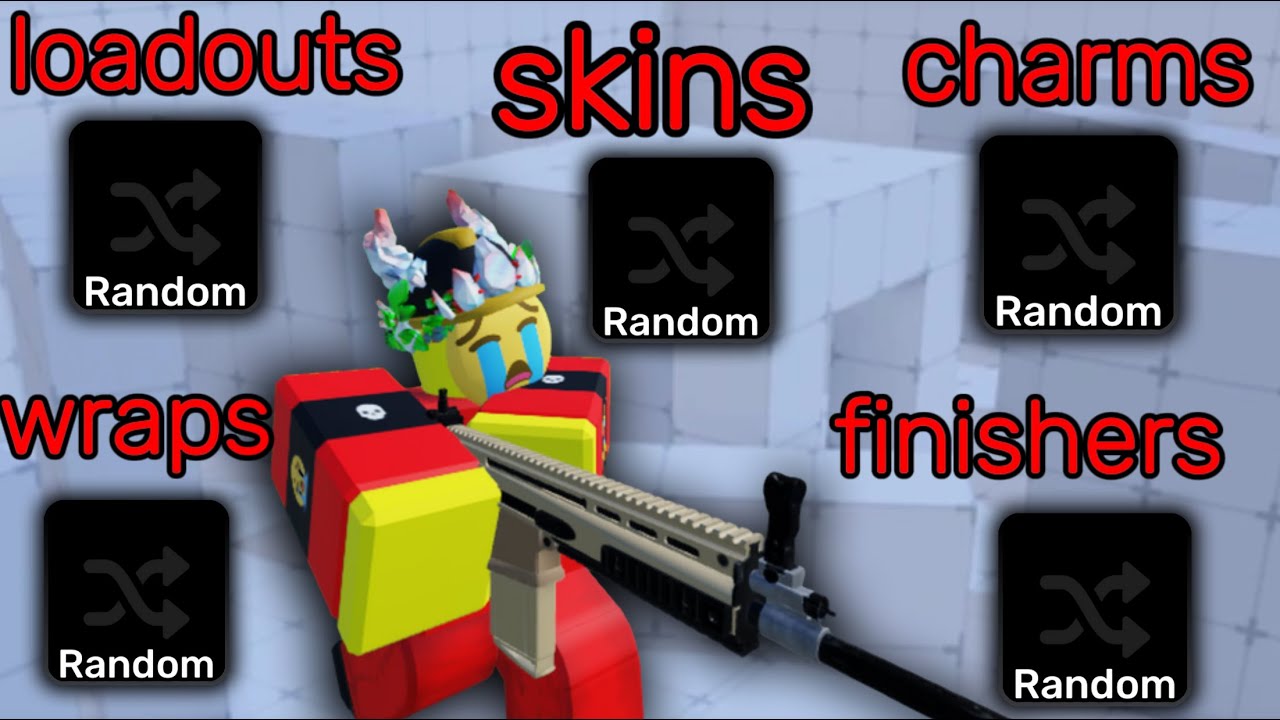 So i use every random loadouts, wraps, etc in roblox rivals - YouTube