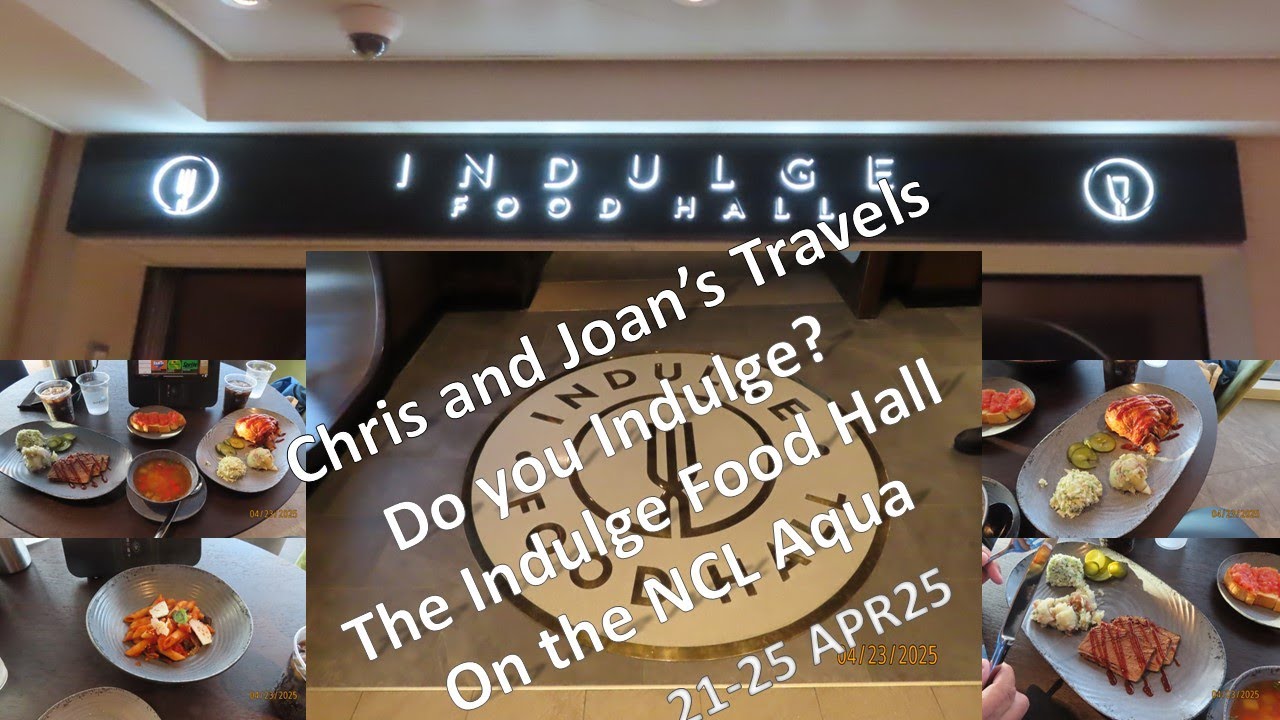 Do You Indulge? The Indulge Food Hall on the NCL Aqua. - YouTube
