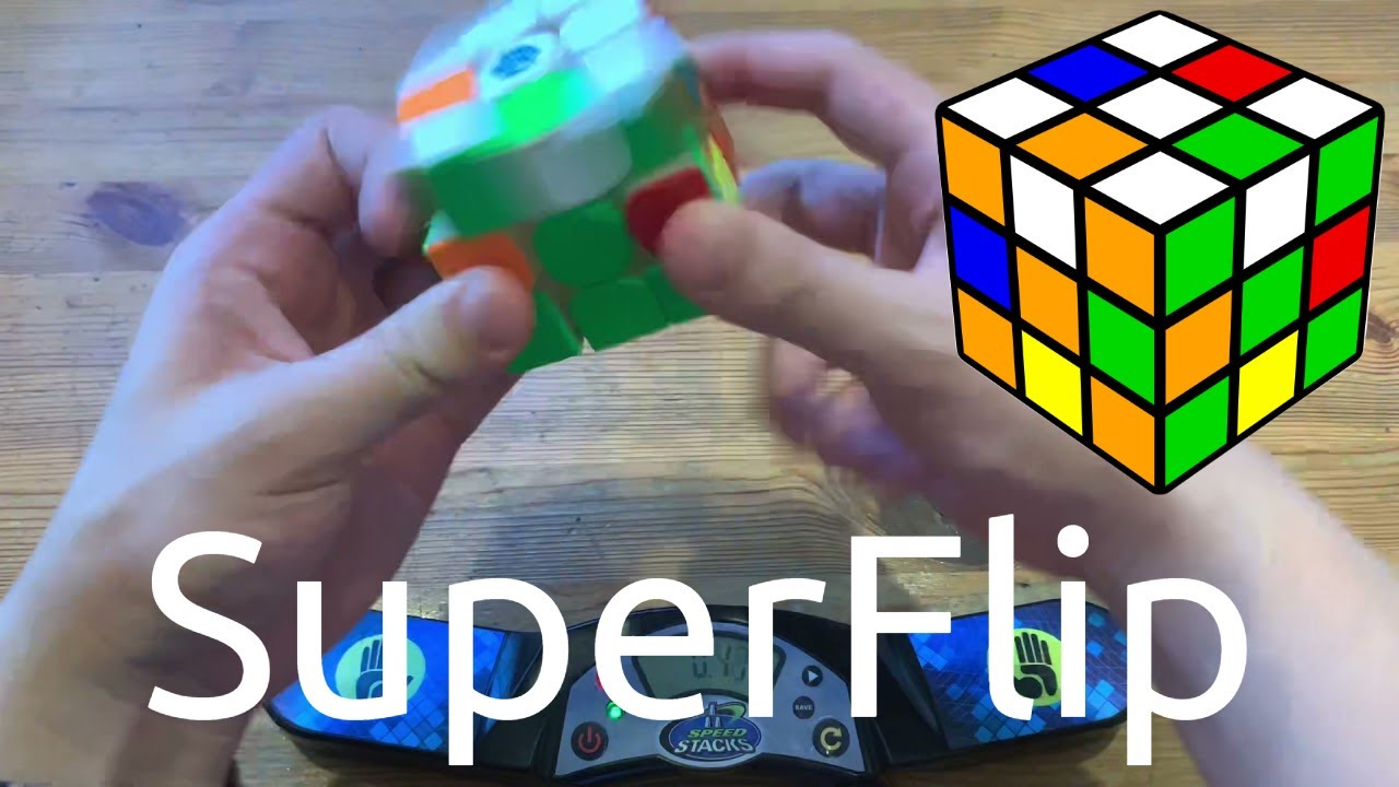3x3 Superflip Pattern in 2.55 Framecounted - YouTube