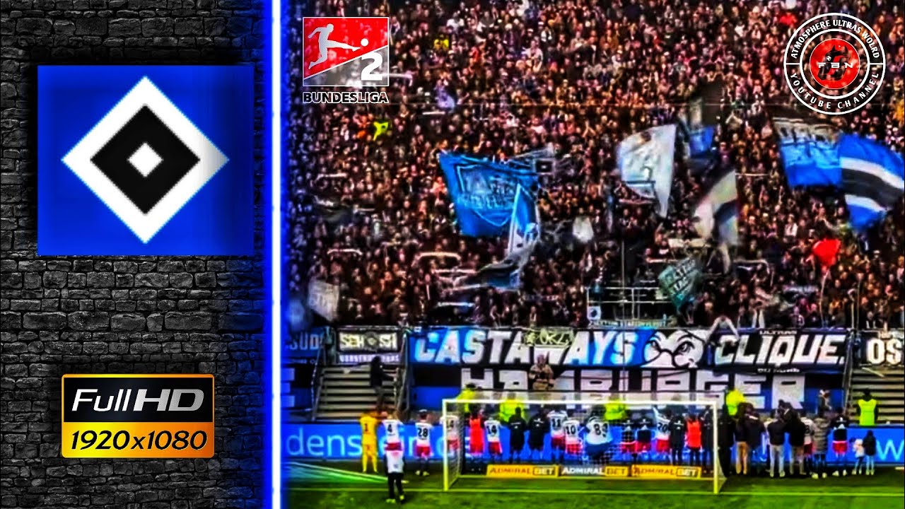 🔵⚪⚫ ULTRAS FANS HSV EPIC CELEBRATE IN VOLKSPARK • 2 Bundesliga ...