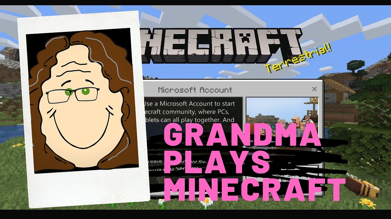 Grandma plays Minecraft for the first time! - YouTube