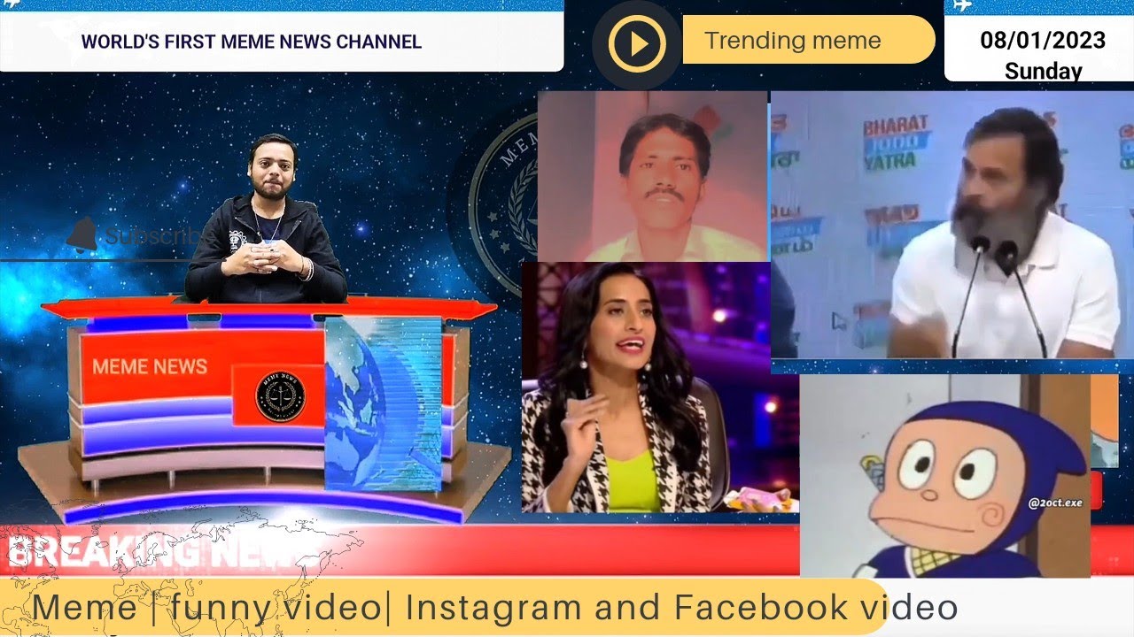 trending meme 2023 | world first meme news channel || funny video and ...