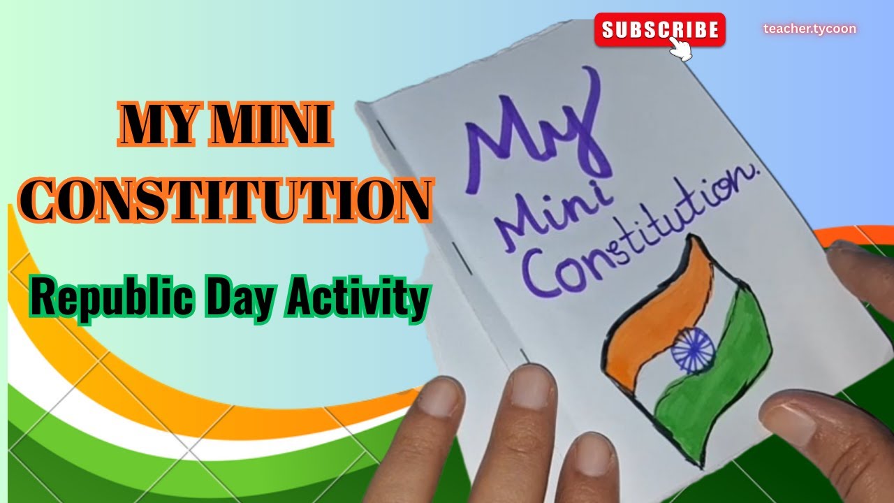 Republic Day Activity | Mini Constitution Booklet for Class 5 , 6 and 7 ...