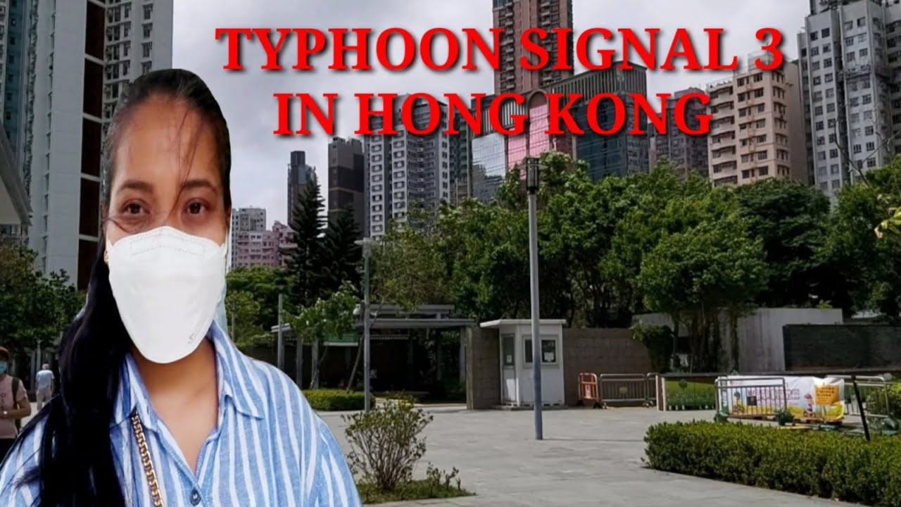 TYPHOON SIGNAL 3 IN HONG KONG ON FRIDAY 01~07~2022 - YouTube
