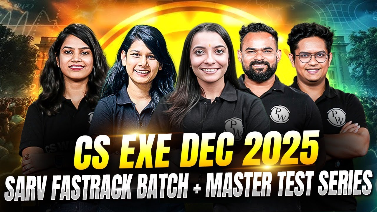 CS Exe Dec 2025 Sarv Fastrack + Master Test Series😎 - YouTube