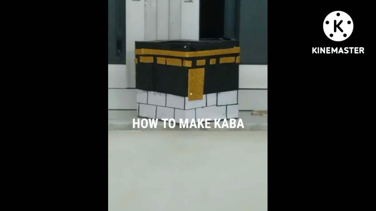 HOW TO MAKE KAABA SREEF ll WITH CARDBOARD ll - YouTube
